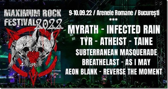Programul formațiilor participante la Maximum Rock Festival 2022 ...
