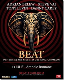 BEAT – Danny Carey (Tool), Steve Vai, Adrian Belew, Tony Levin (King ...